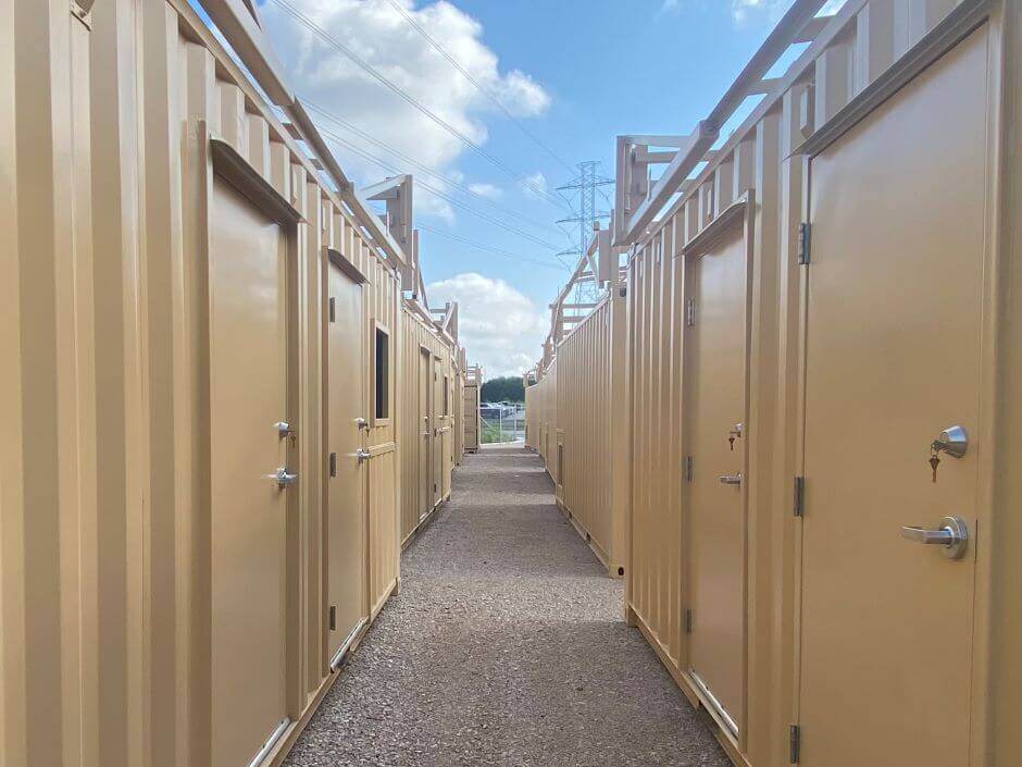 Customizable and Scalable Modified Shipping Container Solutions | Falcon Structures